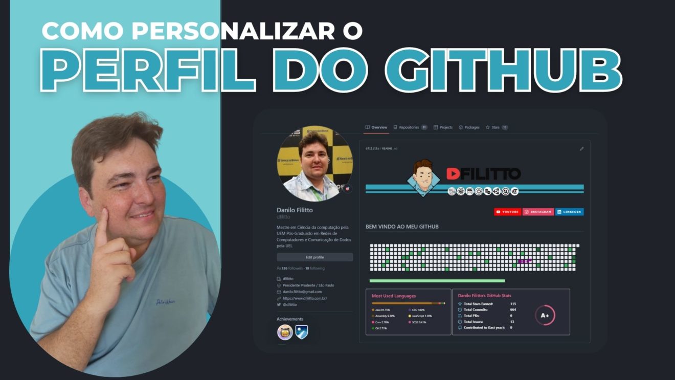 Como personalizar o perfil do Github utilizando o Readme - dfilitto